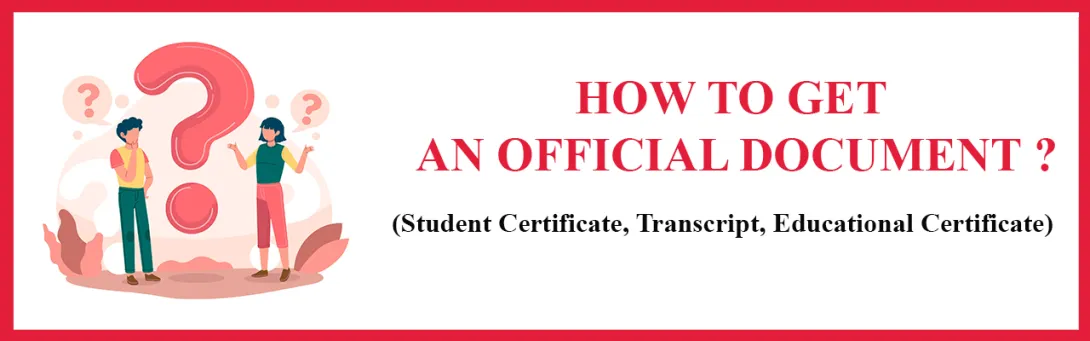 How to Get an Official Document? | REGISTRAR's OFFICE